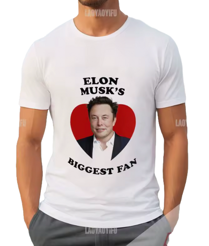 Elon Musk's Biggest Fan T-Shirt - Picture of Elon Musk Himself ...