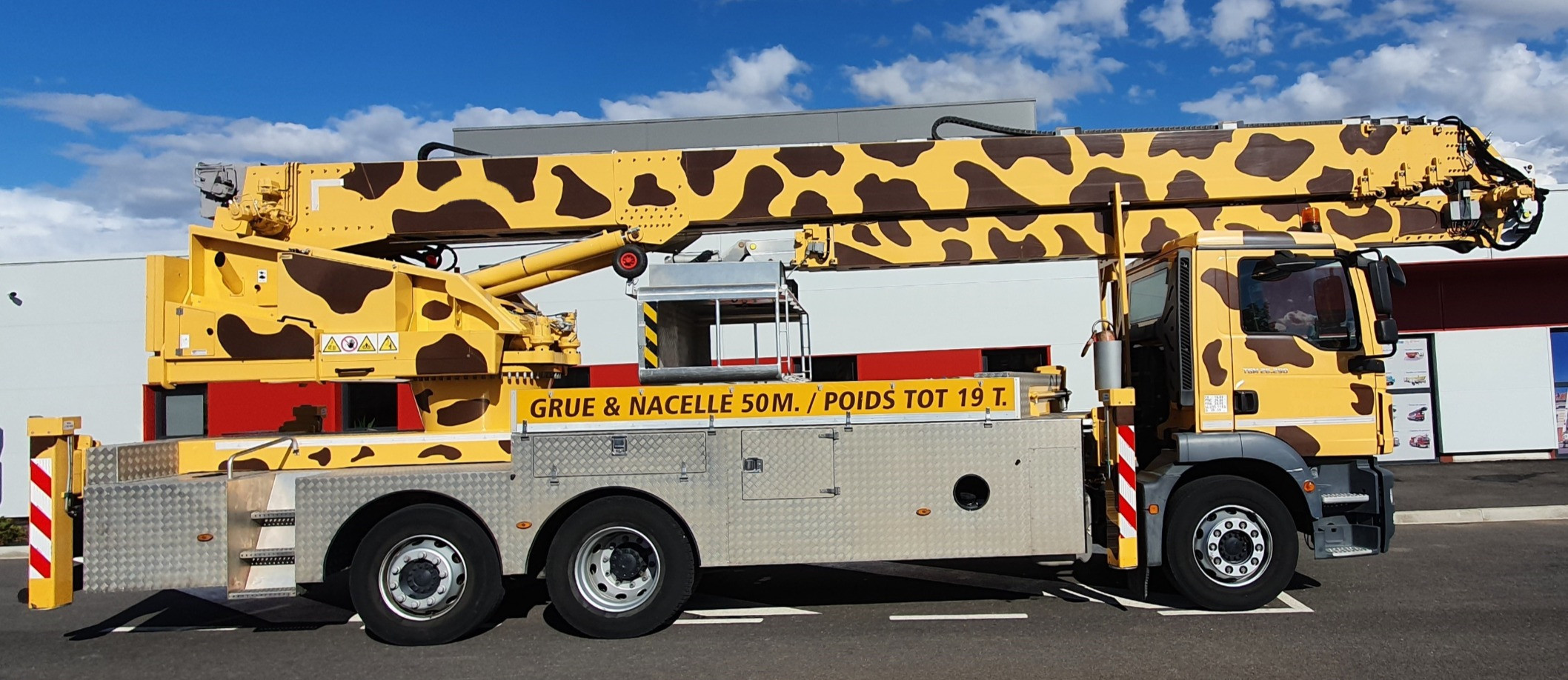 Le Camion girafe grue verte | Nordleve