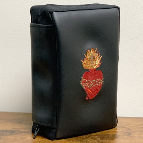 Embroidered Missal Cover - Faux Leather - Sacred Heart Image ...