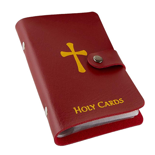 Maroon Holy Card Organizer | DaughtersofMaryPress