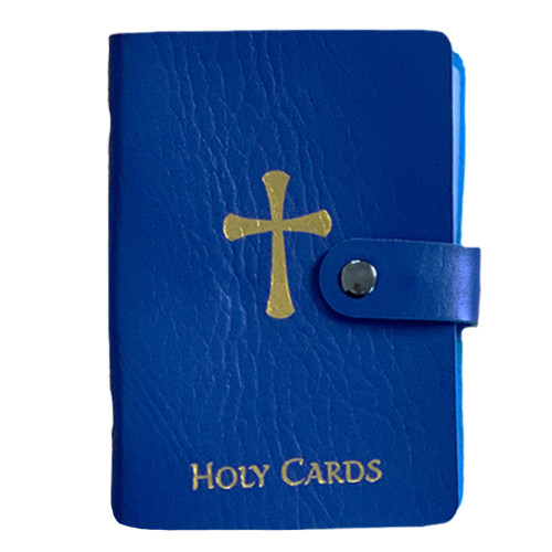 Blue Holy Card Organizer | DaughtersofMaryPress