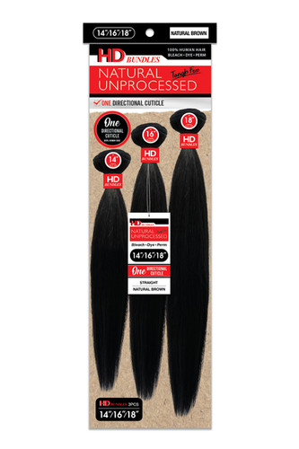 NATURAL UNPROCESSED HD BUNDLES 3PCS - STRAIGHT | sensual collection