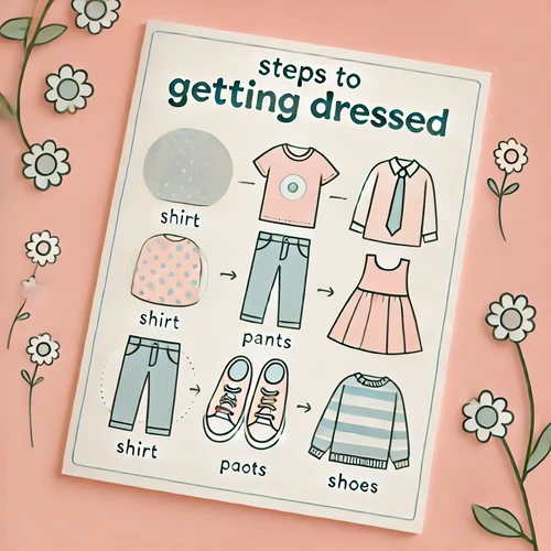 Steps to Getting Dressed | TeachiQuo