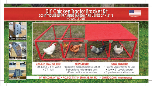 The Original Chicken Tractor Bracket Kit | DIY Kit Company LLC
