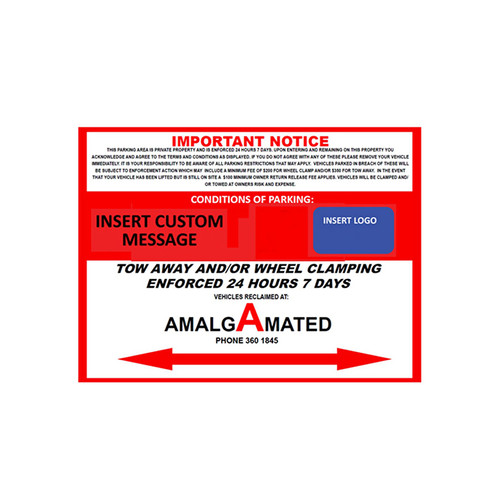 Customised 800 x 600mm (Metal) | Signage/Accounts