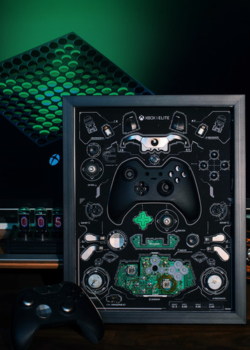 Disassembled XBox Elite Controller Frame Art | FunBoxDesign