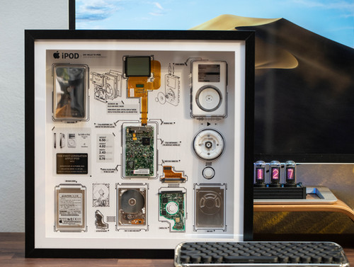 COLLECTOR SERIES Disassembled iPod 1st Generation Art with Frame ...