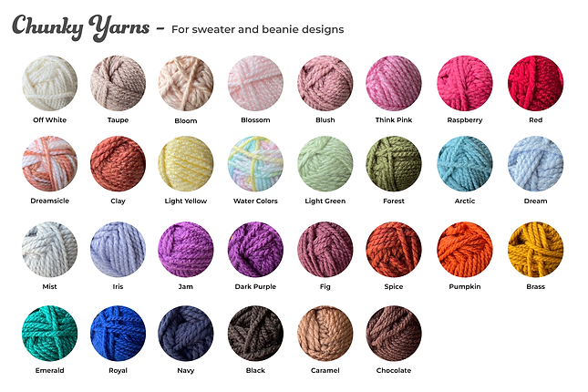 YARN & DESIGN OPTIONS | Madebygabs