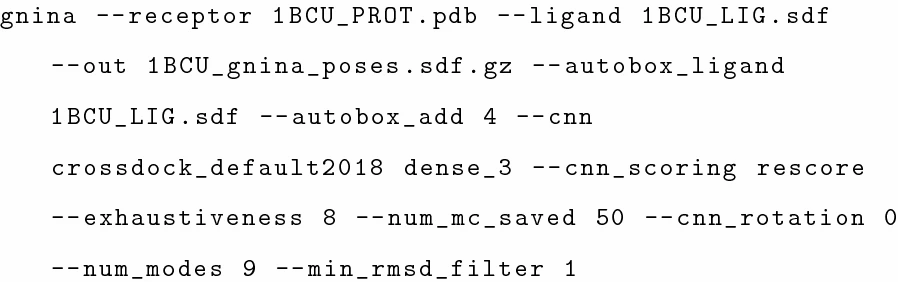 GNINA 1.0: molecular docking with deep learning