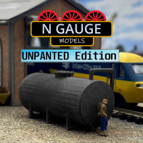 UNPAINTED Fuel Diesel Oil Storage Tank (N Scale Gauge) | ngaugemodels