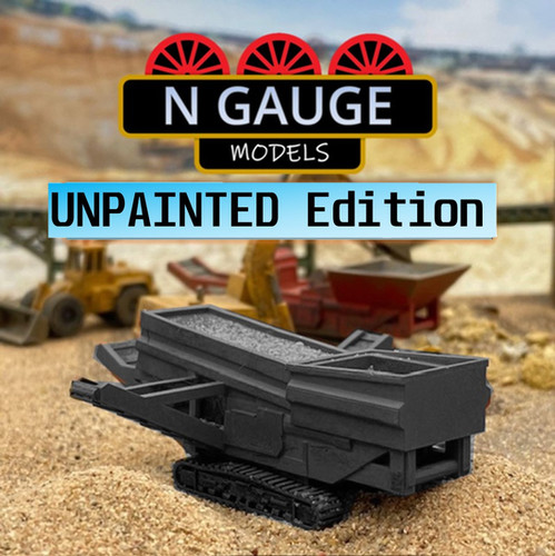 Unpainted Tracked Scalper Screening Plant Mobile Screener N Scale