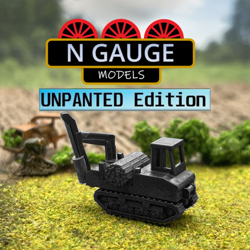 UNPAINTED Tracked Fence Post Pile Driver (N Scale Gauge) | ngaugemodels