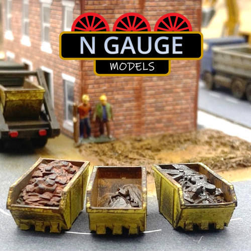 Refuse Waste Skip's N Scale Gauge | ngaugemodels