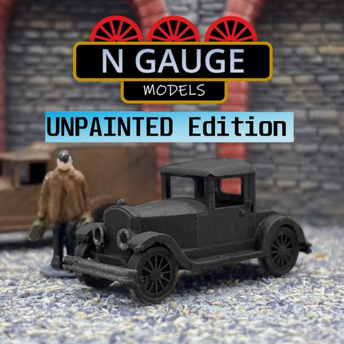 UNPAINTED 1930's Coupe Car (N Scale Gauge) | ngaugemodels