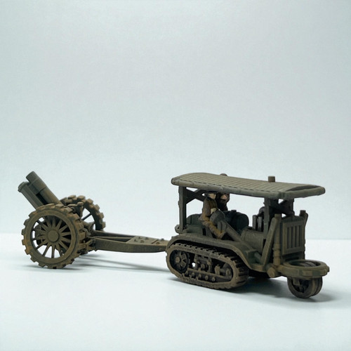 Tracked Holt Tractor With Soldiers & Howitzer Gun WW1 WW2 (N Scale ...