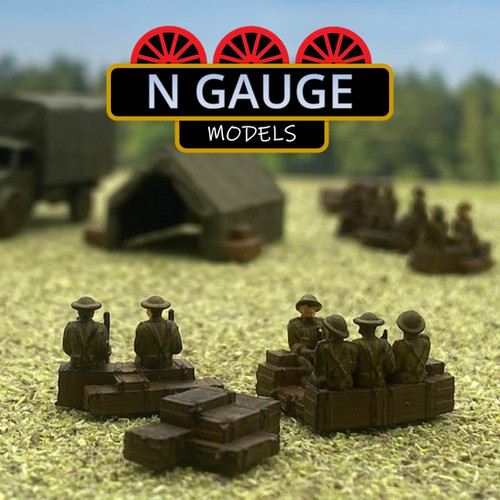 N Scale Gauge WW1 WW2 Army Figures Pack (1) :148 | ngaugemodels