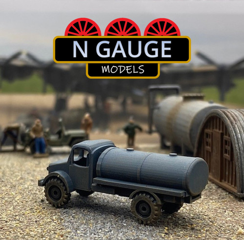 N Scale Gauge WW2 British RAF Fuel Truck 1:148- Military Airfield ...