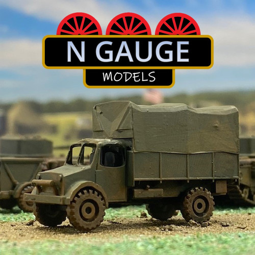 N Scale Gauge WW2 British Army Truck 1:148- Military Lorry / Wagon 1 ...