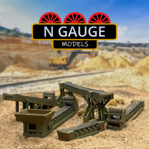 Quarry / Mine Industrial Conveyor (N Scale Gauge Model) | ngaugemodels