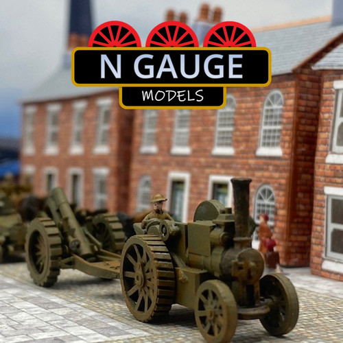 WW1 Traction Engine & 8inch Howitzer Artillery (N Scale Gauge ...