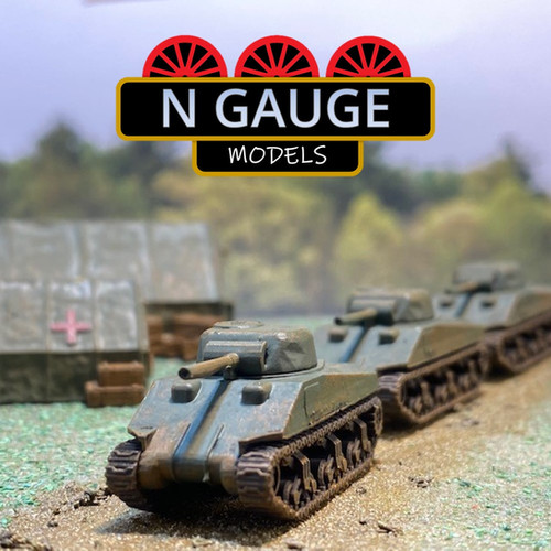 N Scale Gauge WW2 Allied Tank 1:148- Military Sherman | ngaugemodels
