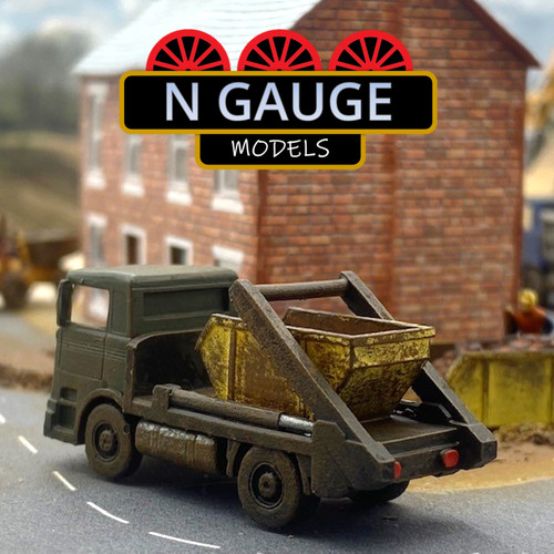 Refuse Skip Lorry (N Gauge / Scale) 1:148 scale. | ngaugemodels