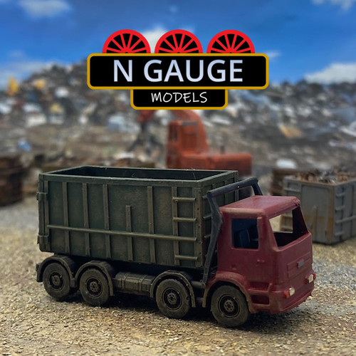 RoRo Skip Lorry/Truck (N Scale Gauge) | ngaugemodels