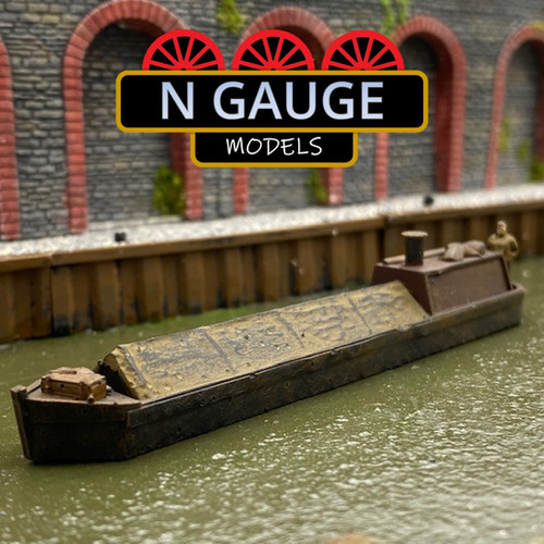 N Scale Gauge Canal Boat 'Steamer Barge' 1:148 | ngaugemodels