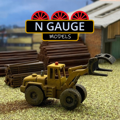 Log Grapple Wheel Loader Grabber (Grapple Raised) (N Scale Gauge Model ...