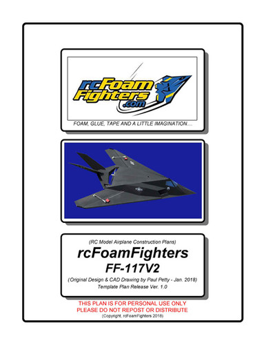 FF-117V2 PDF Plans | rcFoamFighters