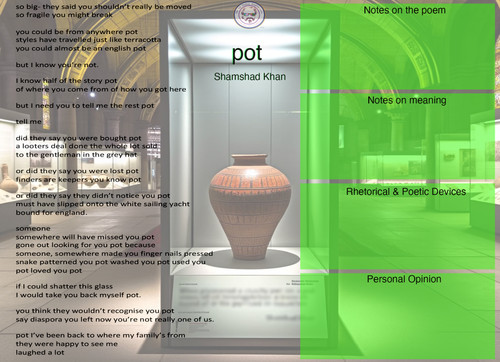 Pot GCSE Revision Poster | Mr L’s English