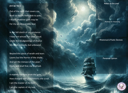 Invictus GCSE Revision Poster | Mr L’s English