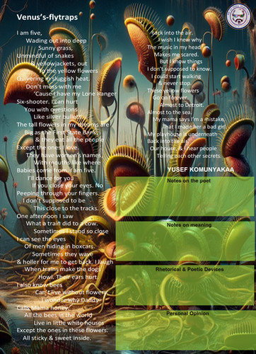 Venus Fly Traps GCSE Revision Poster | Mr L’s English