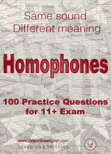 11+ Homophones | Mr L’s English