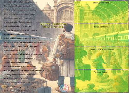 Name Journeys GCSE Revision Poster | Mr L’s English