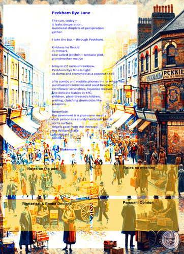 Peckham Rye Lane GCSE Revision Poster | Mr L’s English