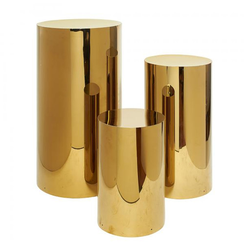 Gold Acrylic Plinths | Admire's Furnishings