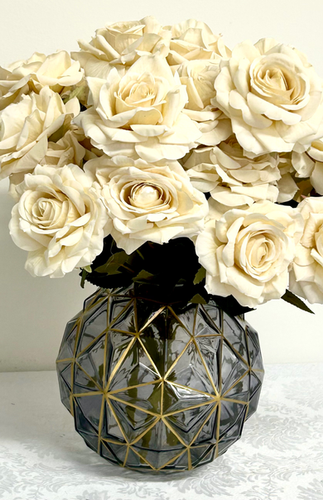 Artificial beige flowers | Admires Furnishings