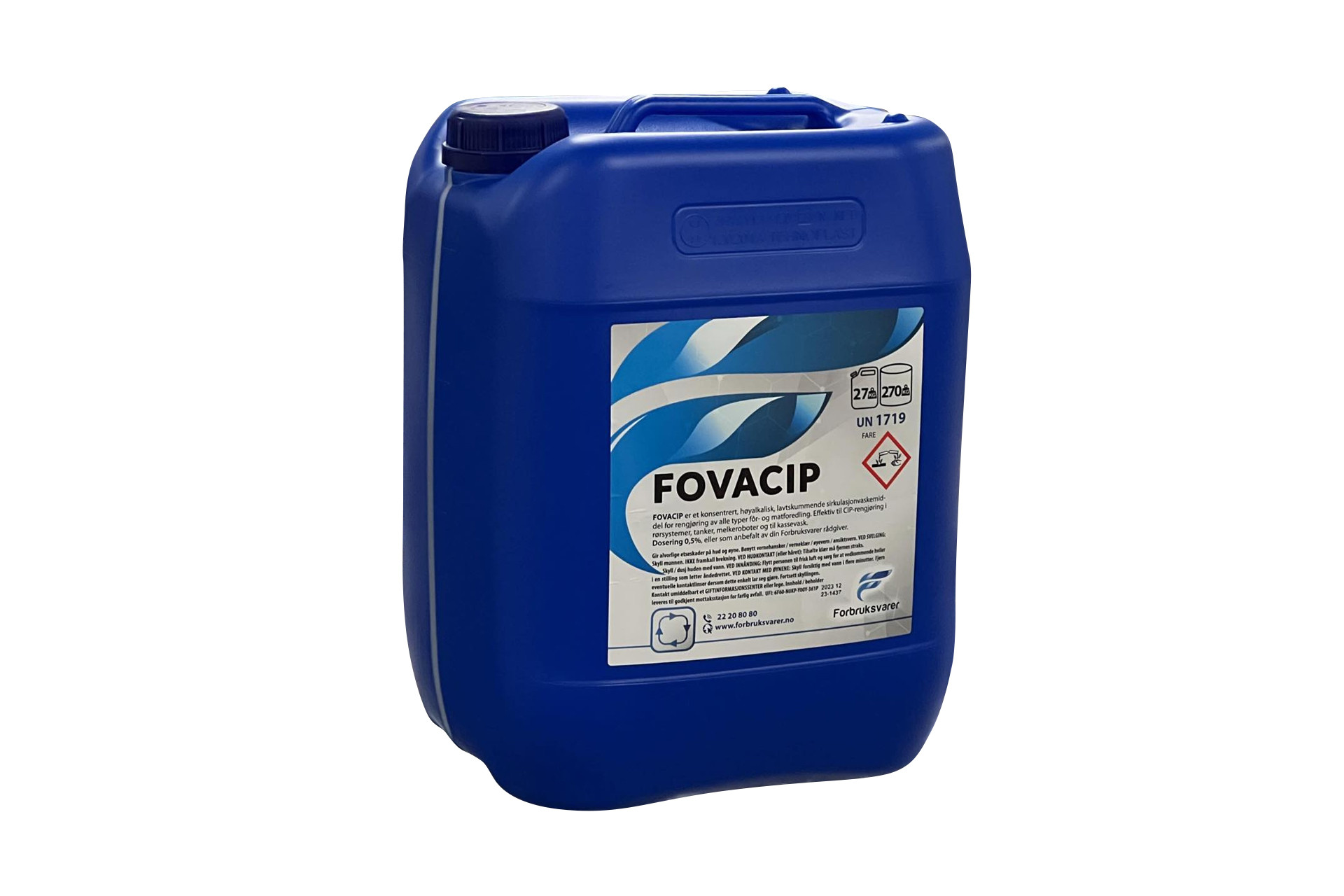 FOVACIP - Flytende alkalisk CIP-rengjøringsmiddel