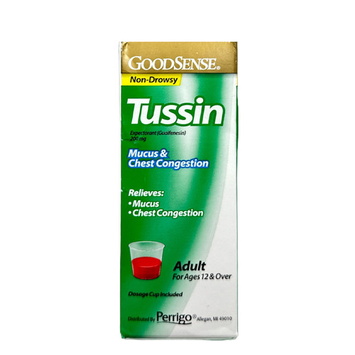 GoodSense - Non-Drowsy Tussin Mucus & Chest Congestion. 4oz | Apotek ...