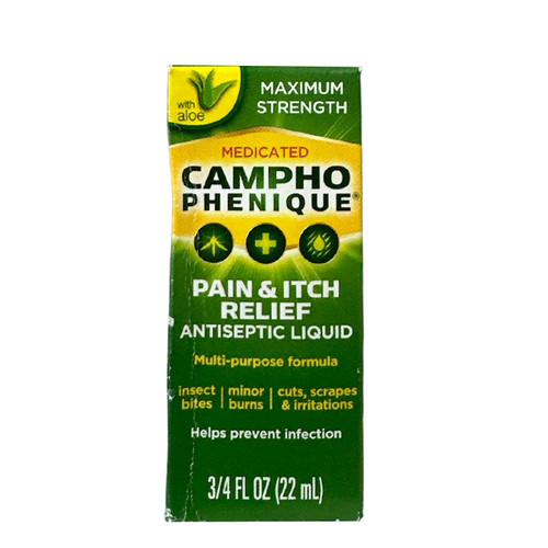Campho Phenique - Pain & Itch Relief Antiseptic Liquid With Aloe. 22ml ...