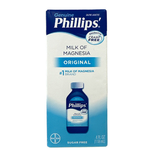 Phillips' - Milk Of Magnesia Original. Sugar Free. 4oz | Apotek Pharmacy