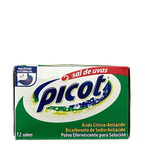 Picot - Sal De Uvas. Sodium Bicarbonate Effervescent Power. 12 Packs ...