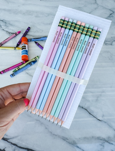 Personalized Pastel Pencils | Oak and Honey