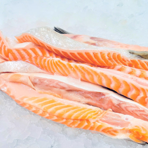 Salmon Belly Strips (2.5 lb.) | Gio’s Fish