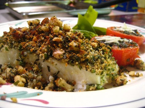 Halibut - Walnut Crusted | Giovanni's Fish Market