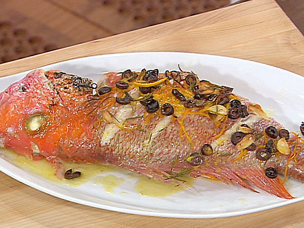 Whole Snapper Roasted with Orange Rosemary and Kalamata Olives ...