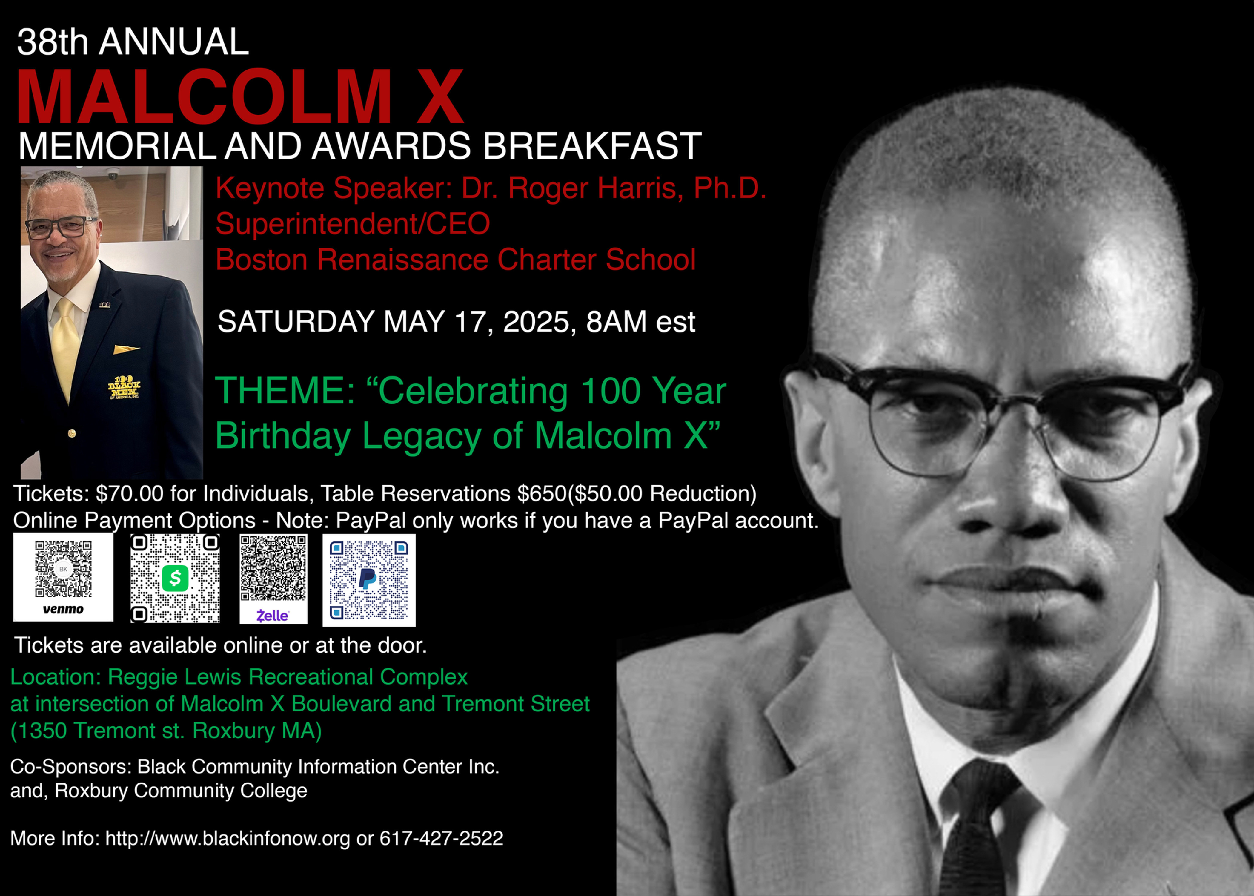 Malcolm X Memorial and Awards Breakfast | Greater Boston ABSW
