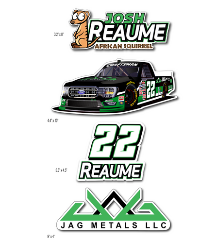 Josh Reaume Sticker Super Fan Set | RBR Team Gear