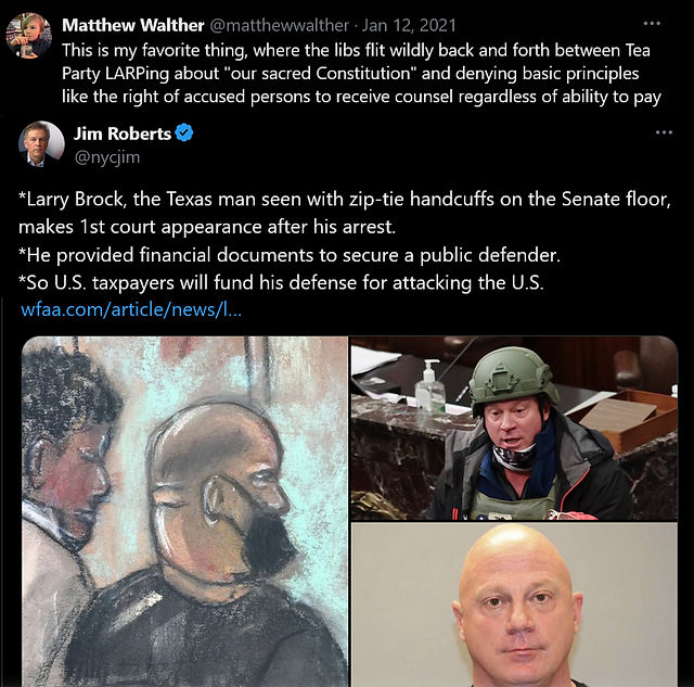 Highlighting Jan 6 Insurrectionist Larry Brock | sorryantivaxxer.com